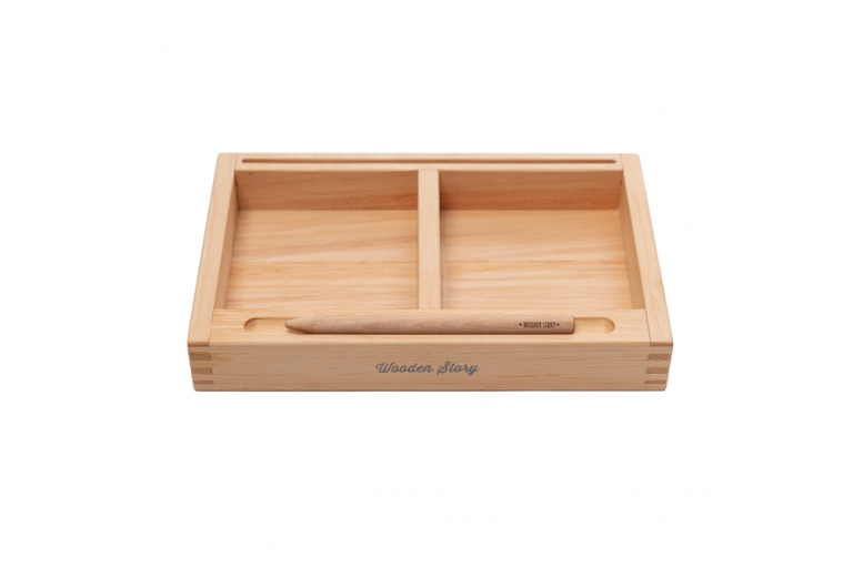Montessori 2 part Sand Tray with Flashcard Holder – Would Play and Learn PH