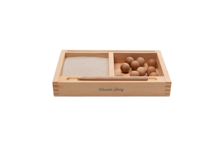 Montessori 2 part Sand Tray with Flashcard Holder – Would Play and Learn PH